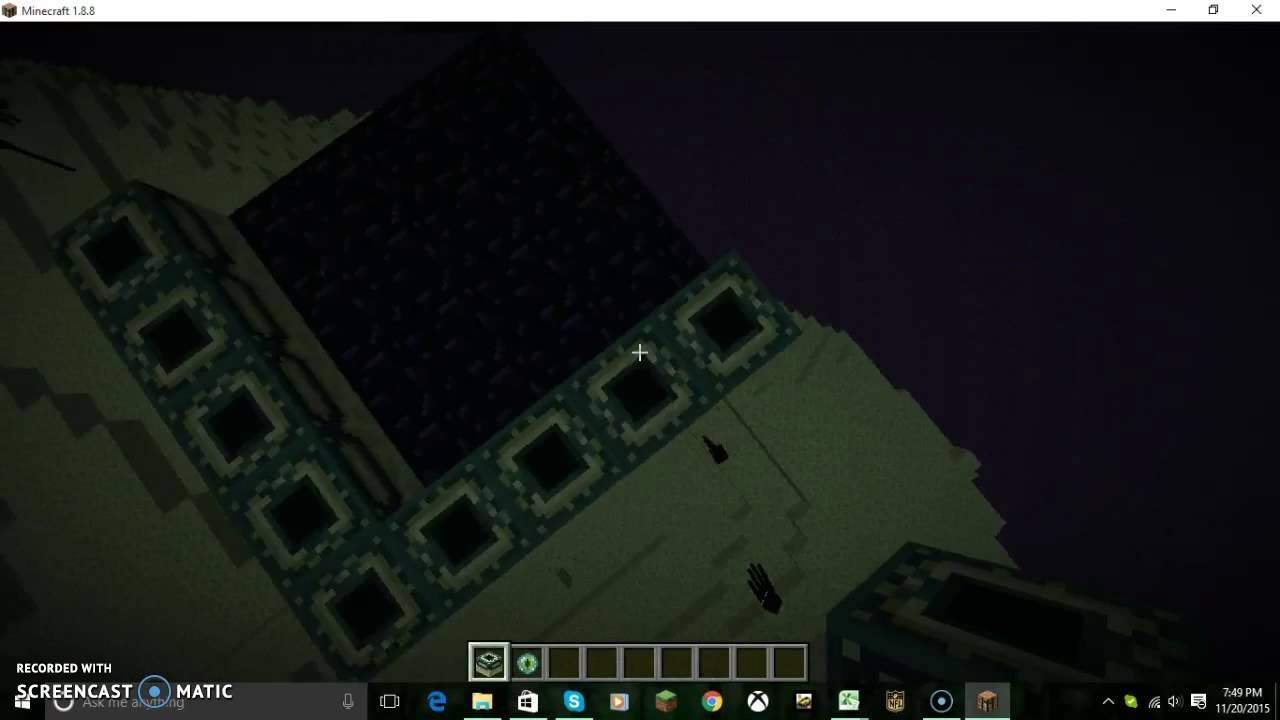 how to make a end portal and spawn the ender dragon - YouTube