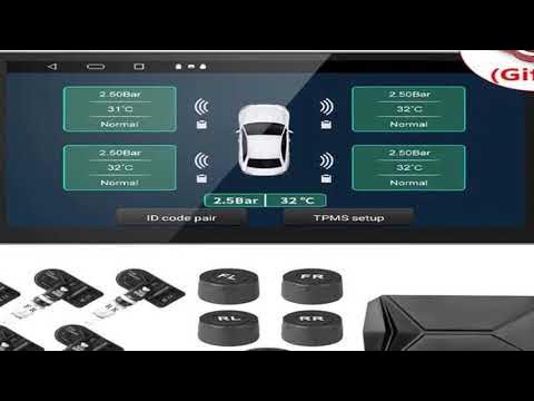 JMCQ USB Android TPMS Tire Pressure Monitoring System Display Alarm System Internal External 5 ...