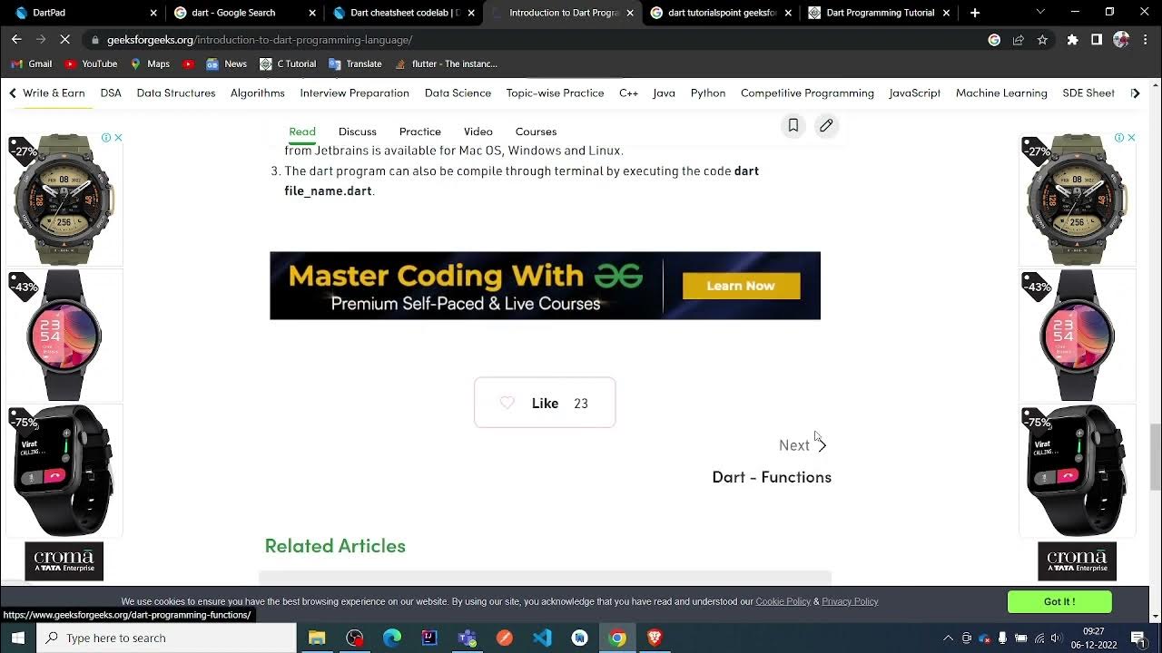 Dart programming basics Flutter part 1 - YouTube