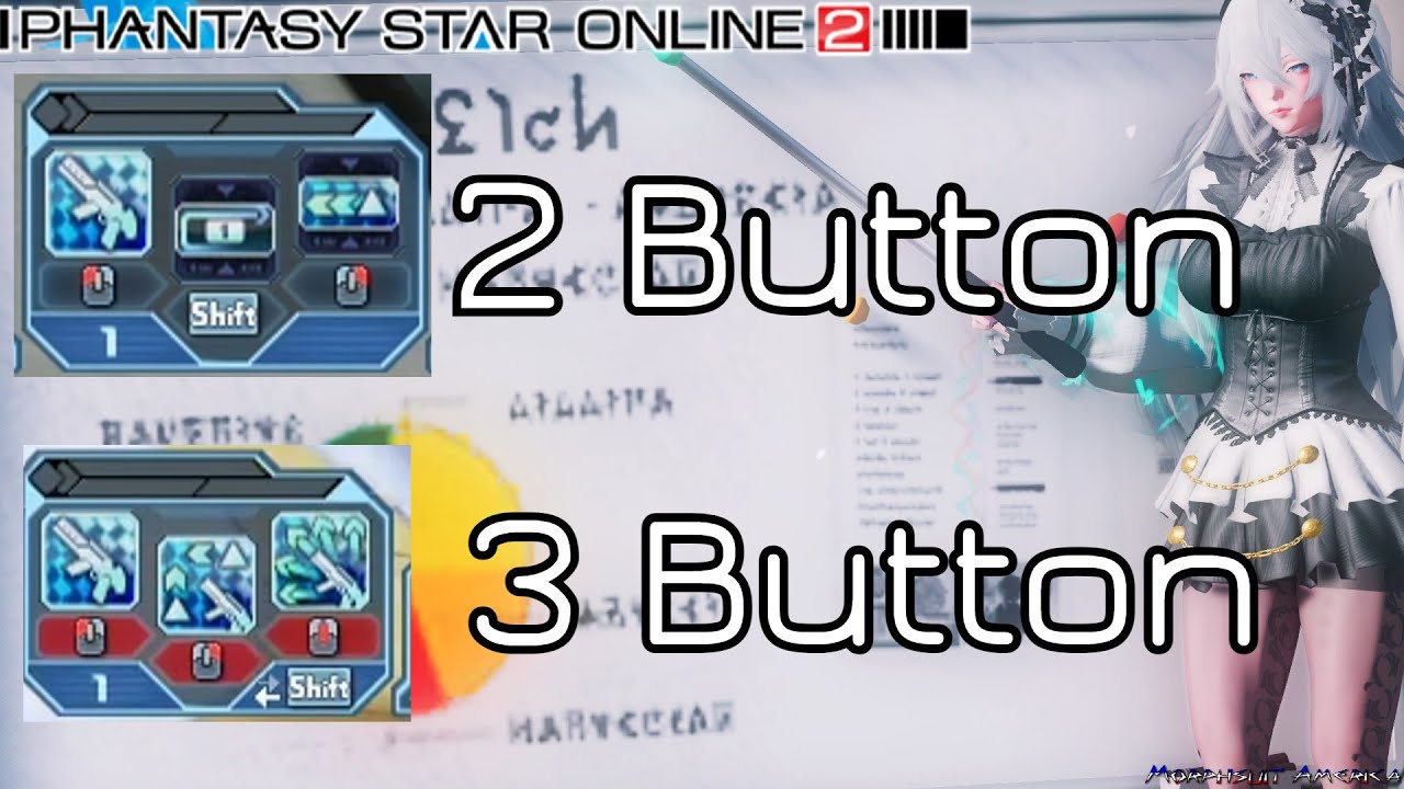 PSO2: Oracle - 2 Button and 3 Button Mode [History Lesson] - YouTube