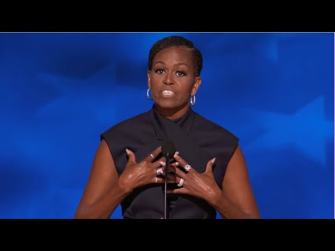 Michelle Obama delivers powerful speech as she drums up support for ...