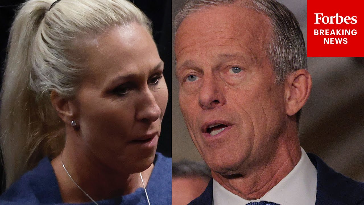 John Thune Responds To Marjorie Taylor Greene Calling Situation In Gaza ...
