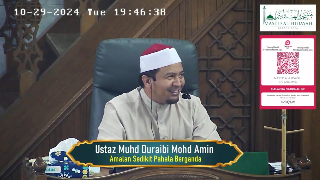 [LIVE] Kuliah Maghrib oleh Ustaz Muhd Duraibi Mohd Amin - YouTube