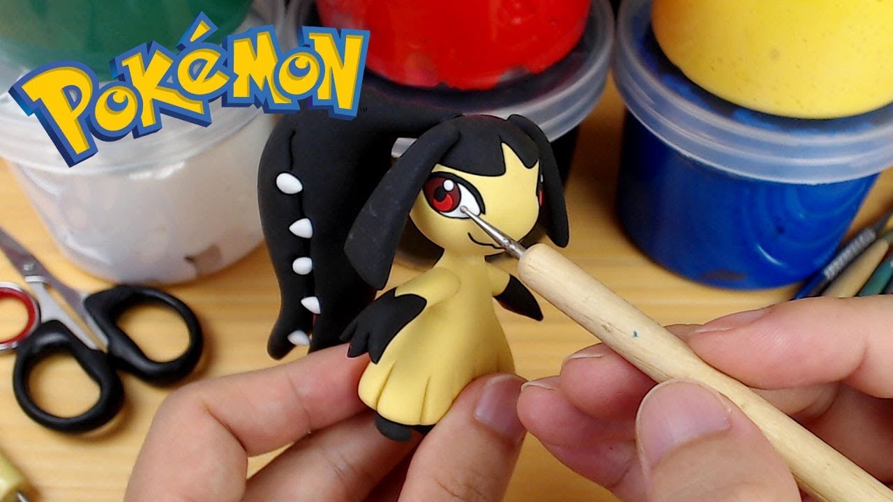 Sculpting Mawile dual-type Steel/Fairy Pokémon easily in clay - YouTube