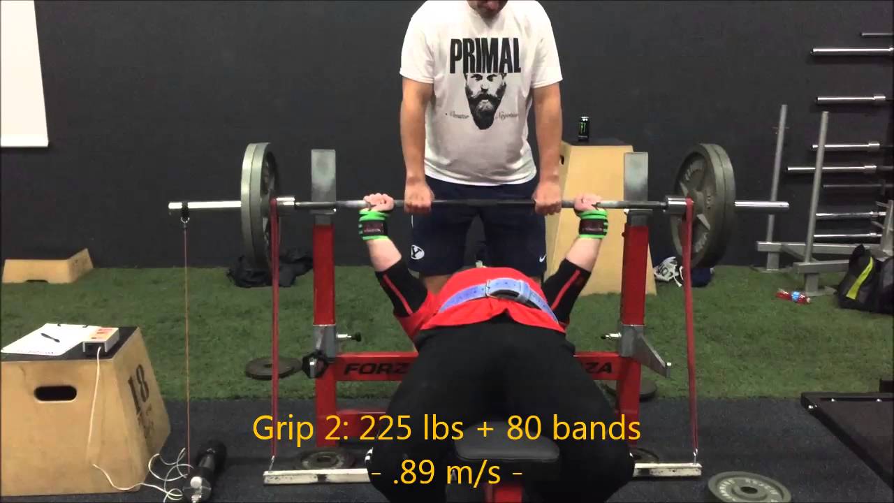 Speed Bench velocity test using a Tendo Unit - YouTube