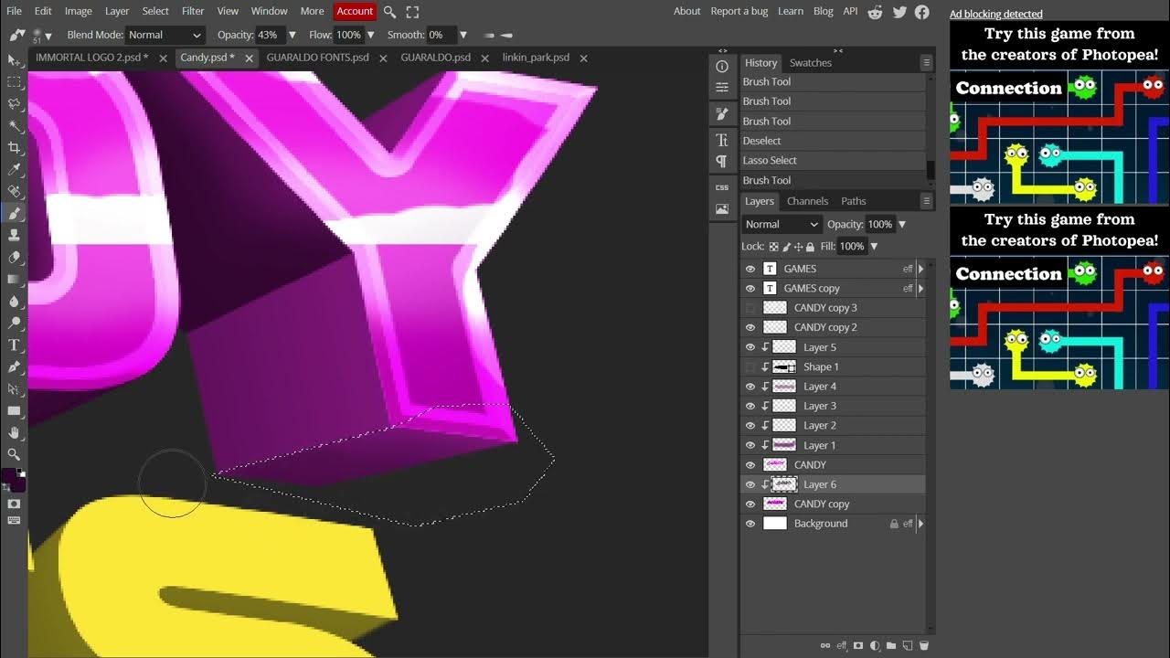 How to MAKE a PHOTOPEA Roblox LOGO Part 5! - YouTube