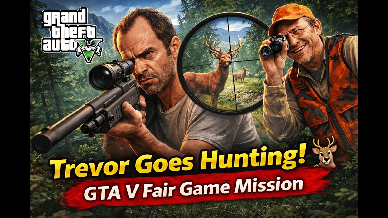 Trevor Goes Hunting! 🦌 | GTA V Fair Game Mission - YouTube
