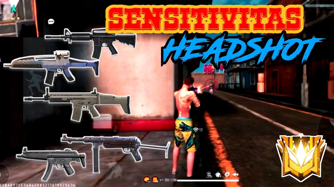SENSITIVITAS HEADSHOT SENJATA XM8 SCAR M4A1 MP5 MP40 AUTO AIM MERAH ...