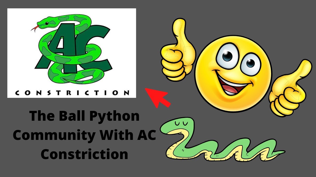 The Ball Python Community With AC Constriction! - YouTube