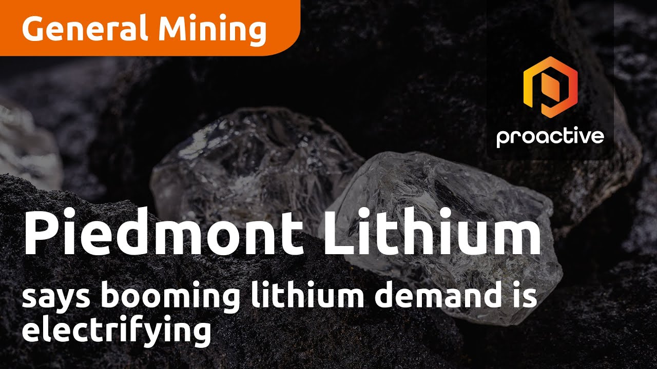Piedmont Lithium says booming lithium demand is electrifying - YouTube
