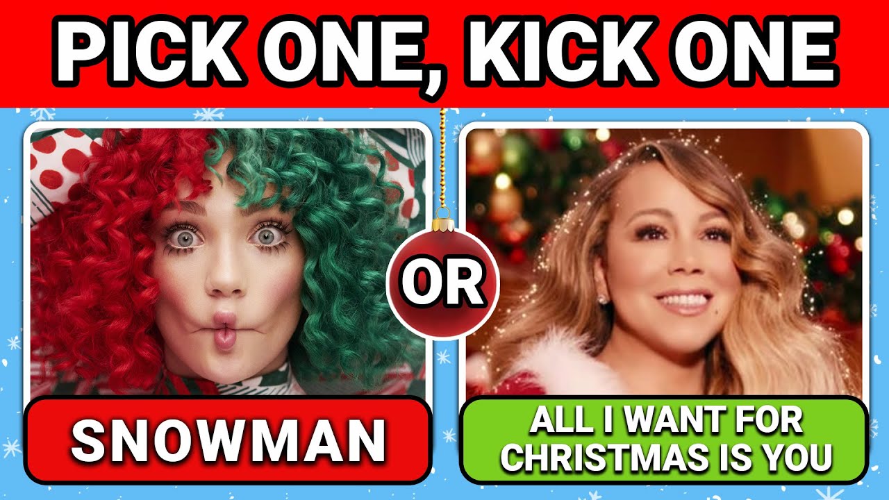 Pick One Kick One - Christmas Songs 🎅🎄(with Music 🎶) - YouTube