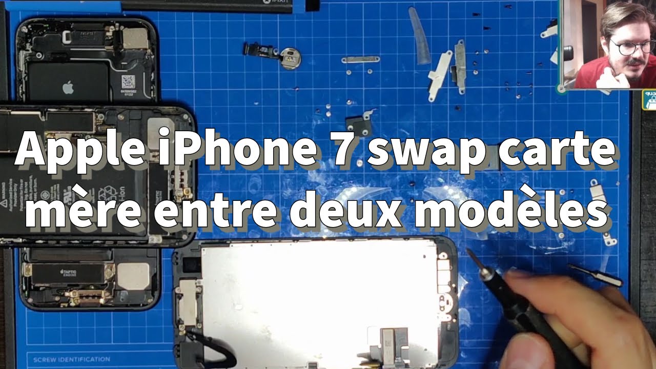 Apple iPhone 7 swap carte mère entre deux modèles - YouTube