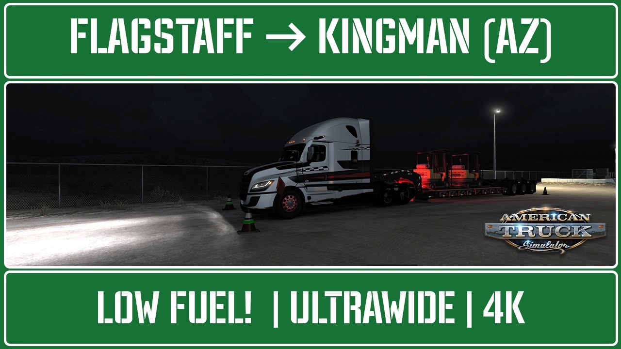 INSANE Traffic + Low Fuel! 🚛 Midnight Trucking Chaos | ATS Ultrawide 4K ...