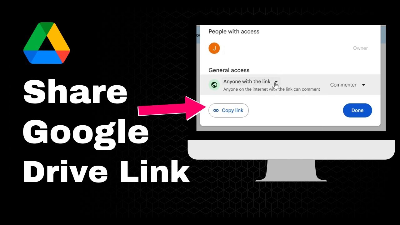 How To Share Google Drive Link - YouTube