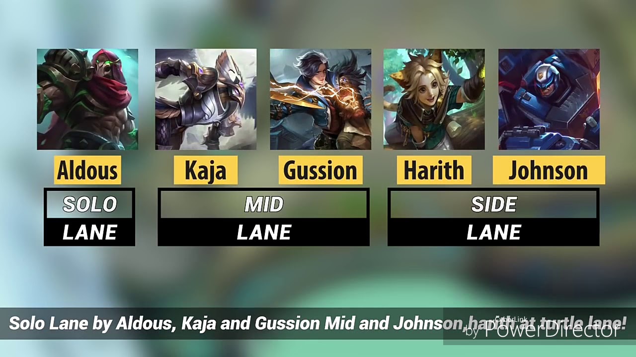 Best mobile legend team up laning and hero line up - YouTube
