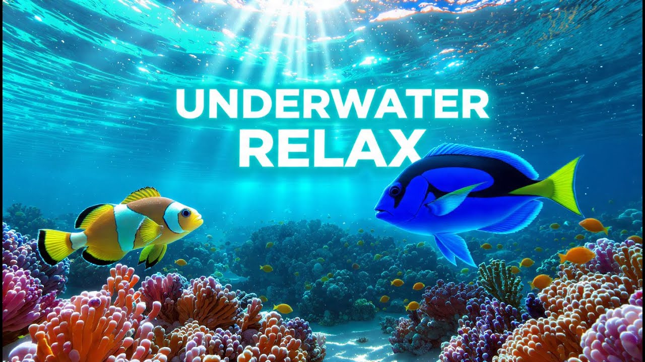 Deep Ocean Dreams 🌊 Relaxing Underwater Music & Stunning 4K Sea Life ...