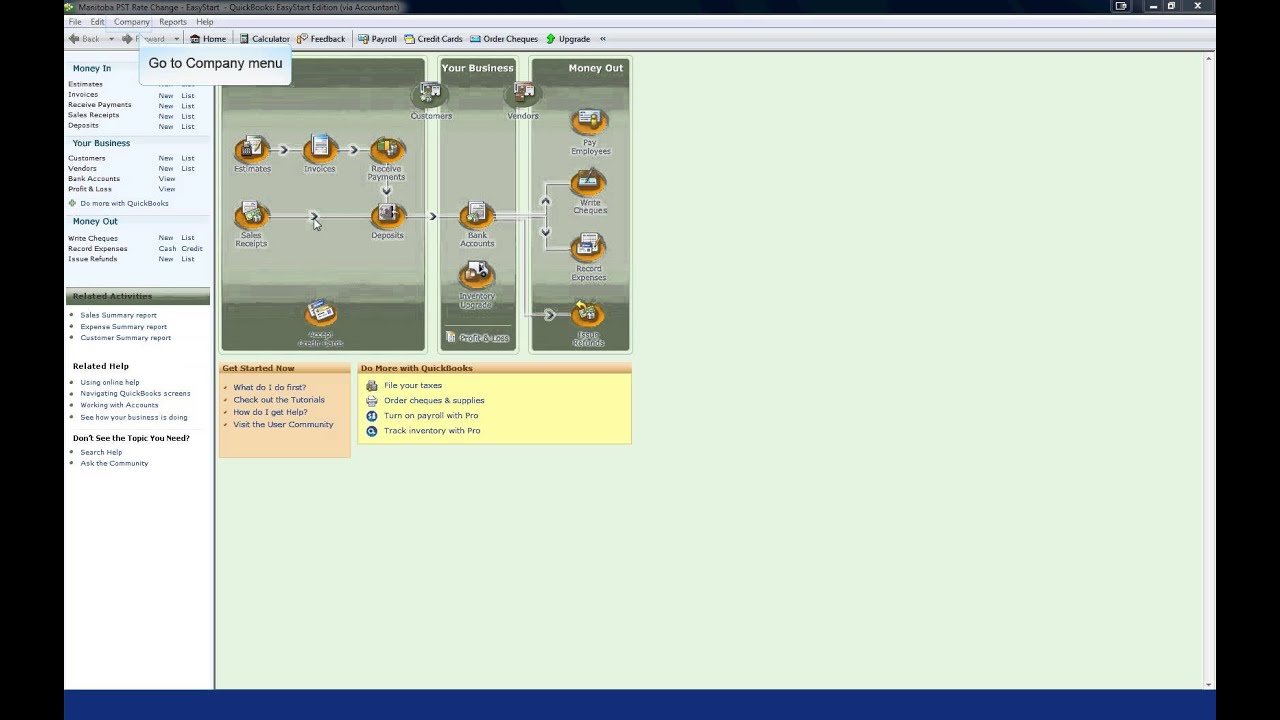EasyStart Manitoba PST Rate Increase_Editing PST Tax Items - YouTube