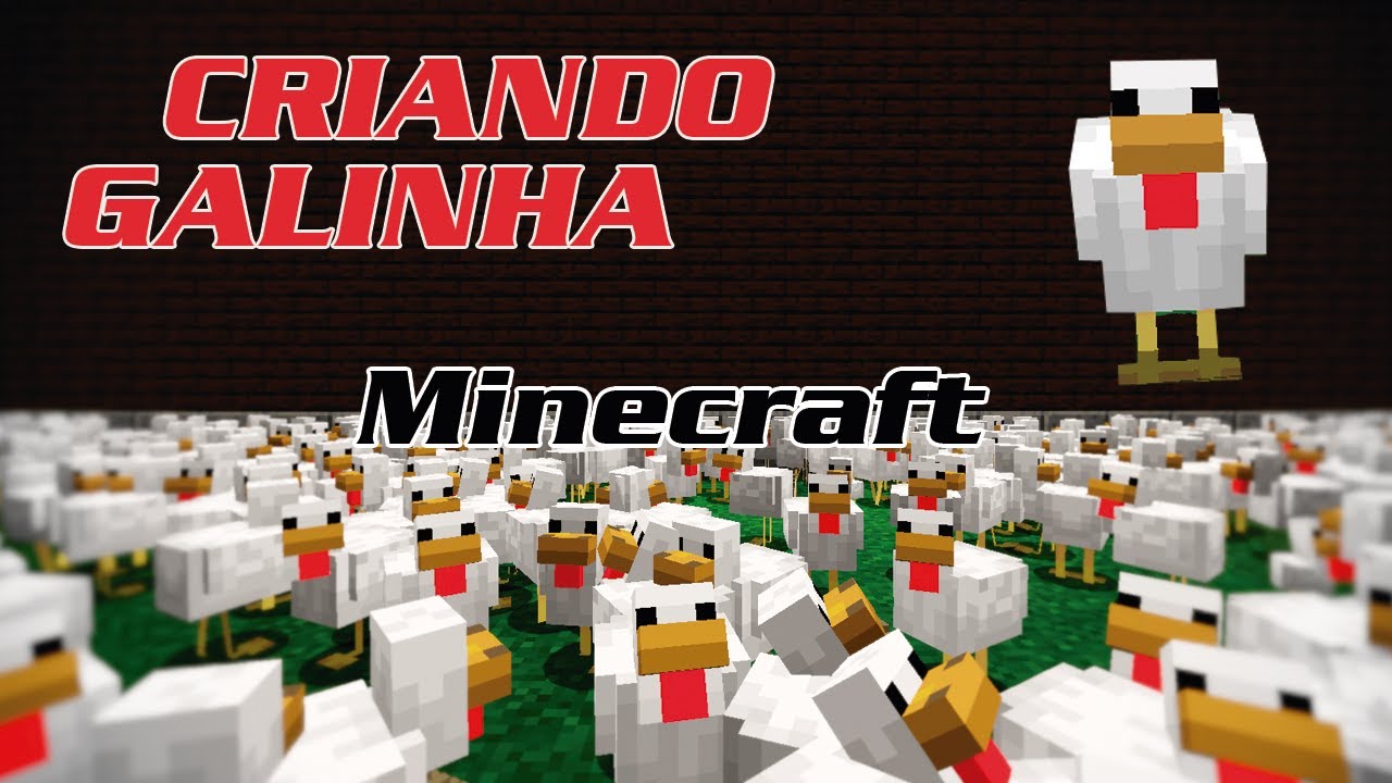 COMO CRIAR GALINHA NO MINECRAFT - TUTORIAL PASSO A PASSO - YouTube