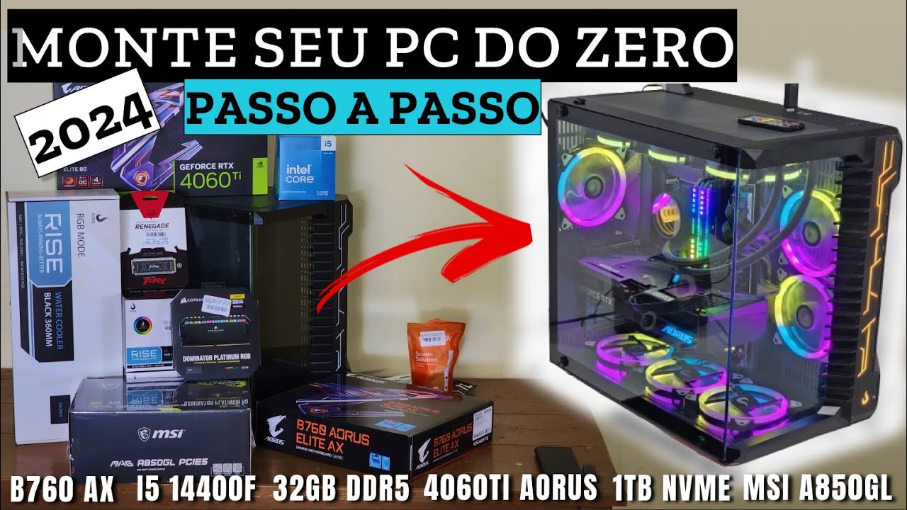 Montando seu PC do ZERO sem neura | passo a passo #tutorial - YouTube