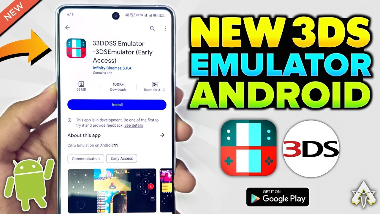 🔥 TESTING 33DDSS EMULATOR ANDROID - NEW 3DS EMULATOR ON PLAYSTORE ...