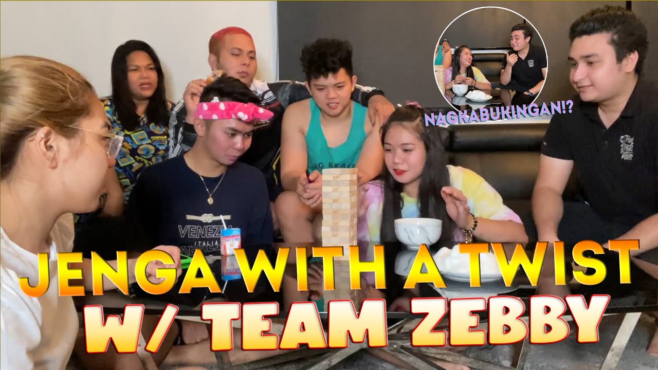 JENGA WITH A TWIST W/ TEAM ZEBBY - YouTube