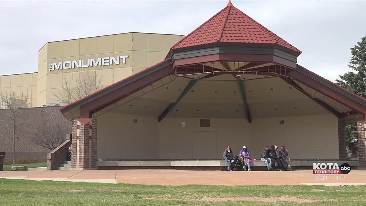 Memorial Park bandshell fence comes down - YouTube