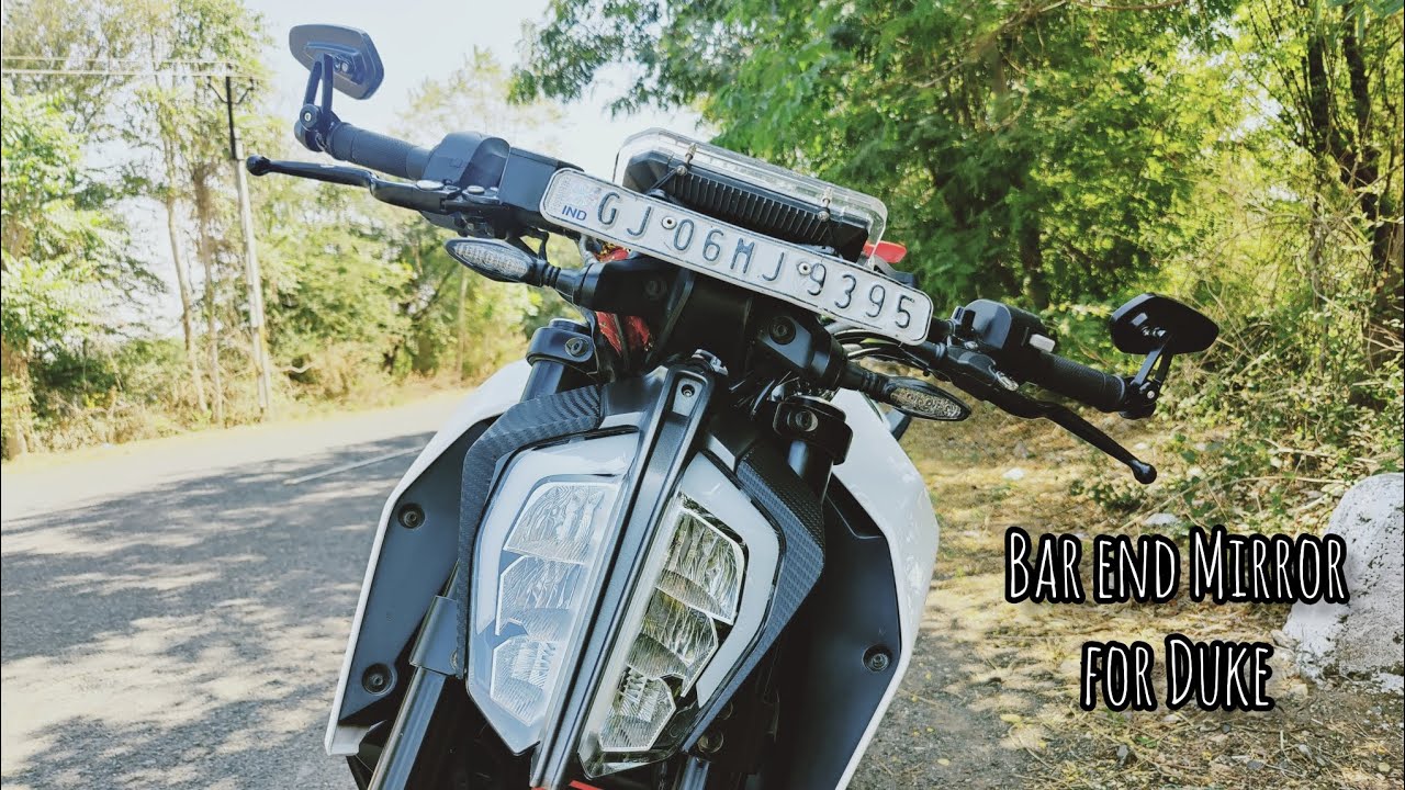 Bar End Mirrors for Duke 390🔥 || Super Duke Look 😈 - YouTube