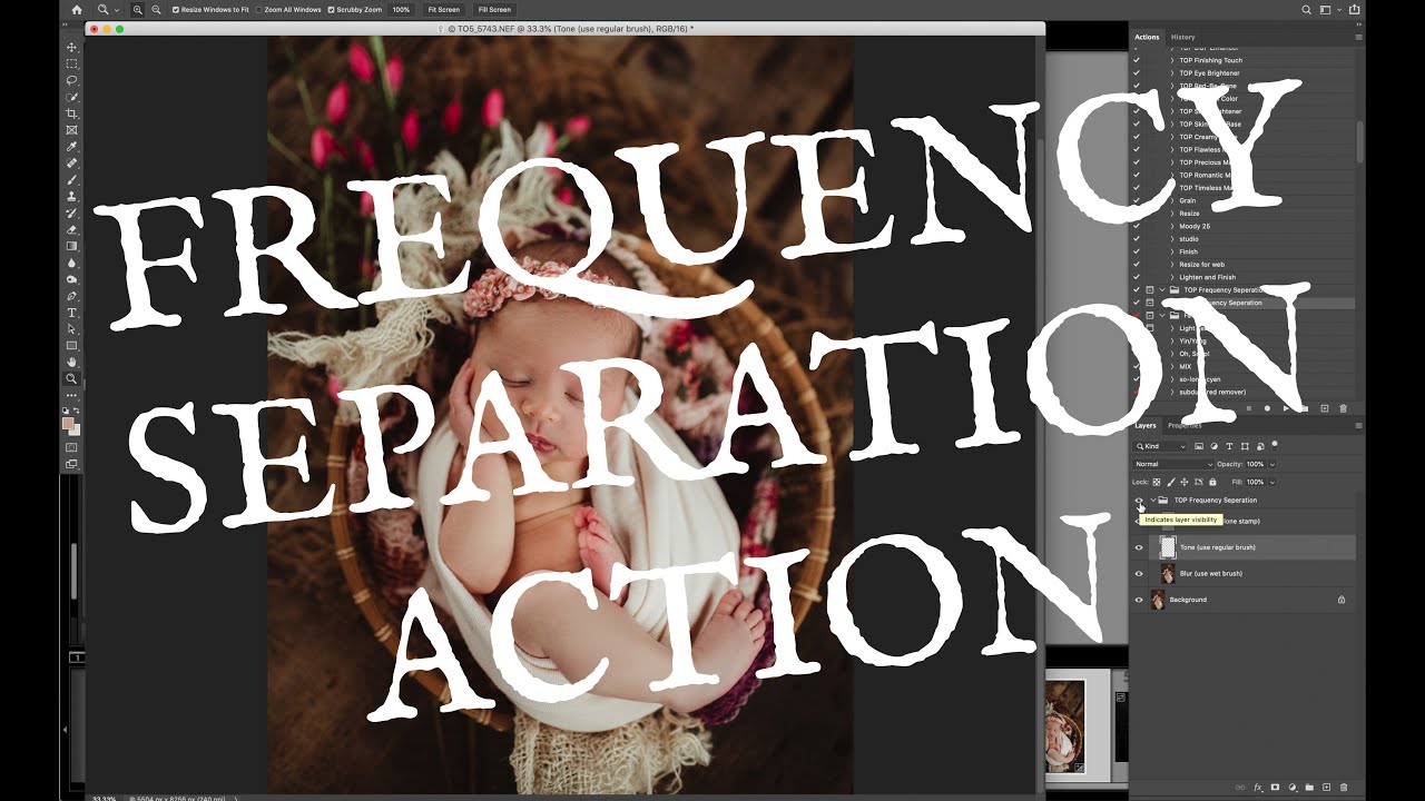 How to Use the Frequency Separation Action - YouTube