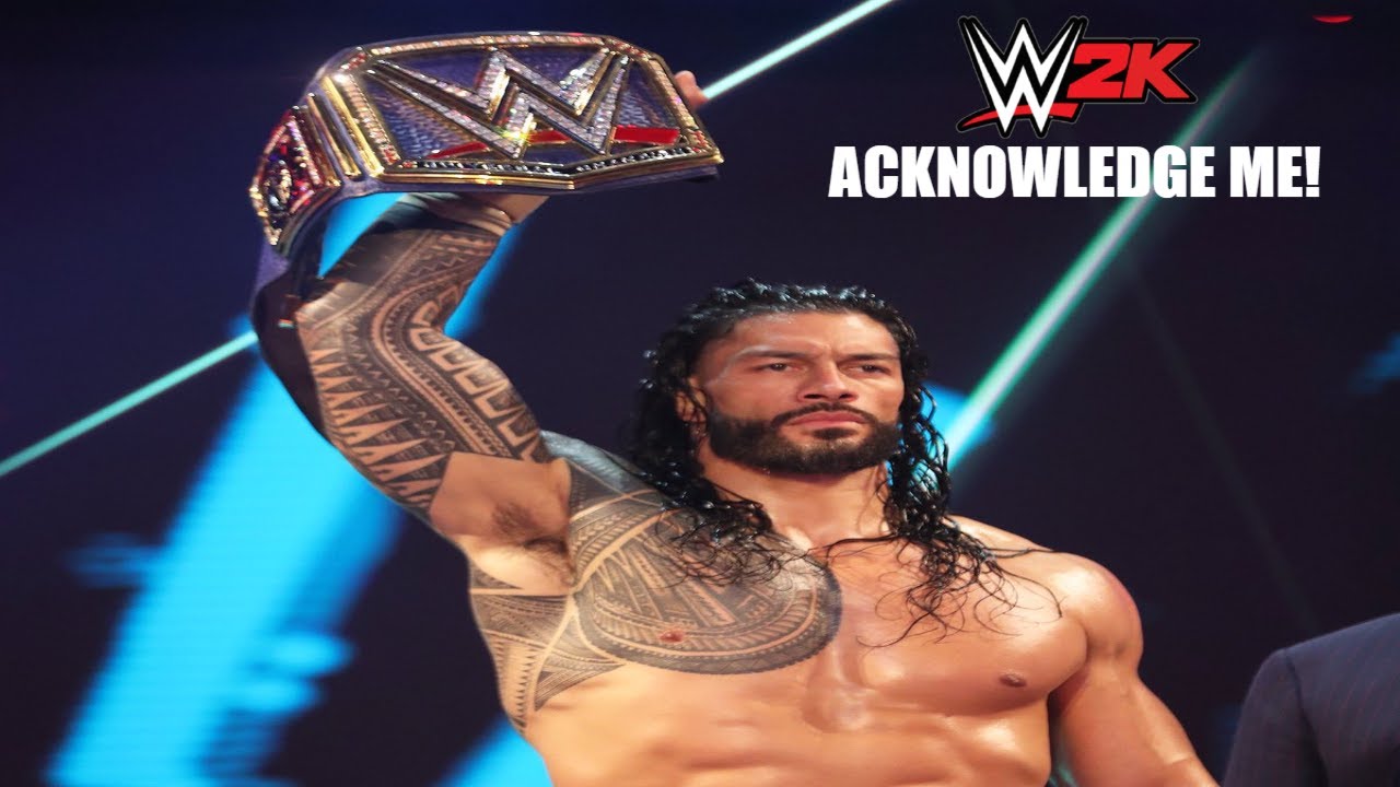 Roman reigns acknowledge me | wwe 2k20 - YouTube