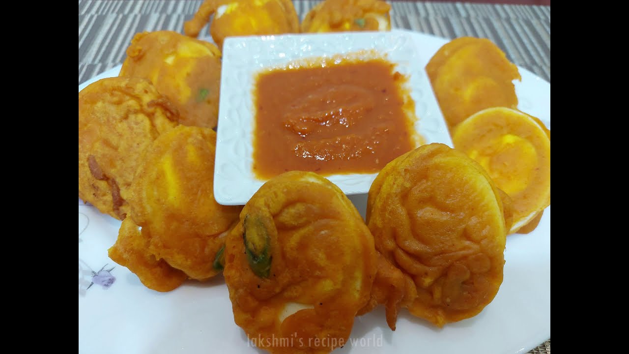 Mutta Bajji | Easy Evening Snack | Mutta Bajji &Tomato Chutney | Egg ...