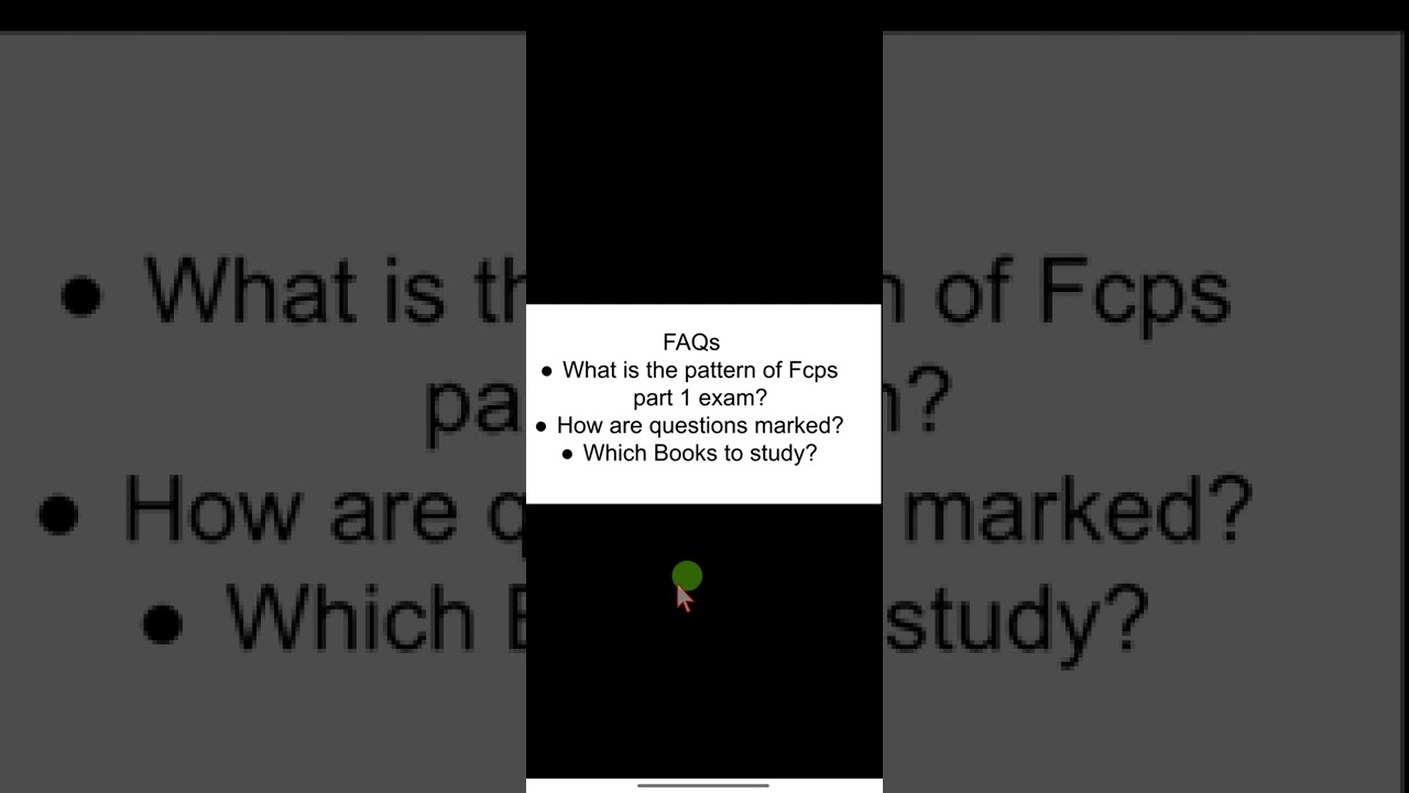 FAQs about FCPS-1 EXAM - YouTube