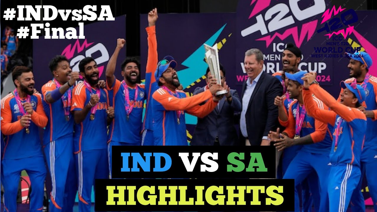 IND vs SA T20 World Cup Final Match Highlights 2024 ! Ind vs Sa Final ...