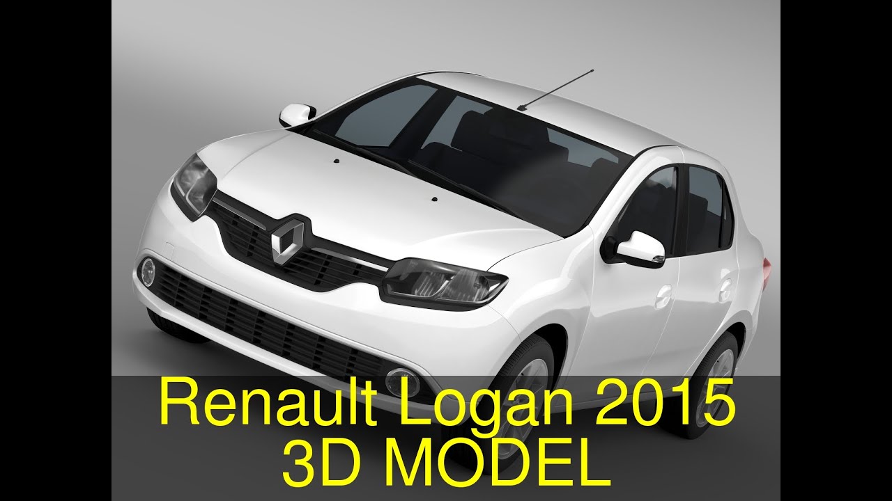 3D Model of Renault Logan 2015 Review - YouTube