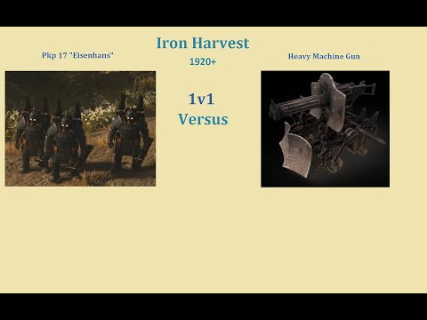 Iron Harvest: Pkp 17 Eisenhans vs Heavy machine gun