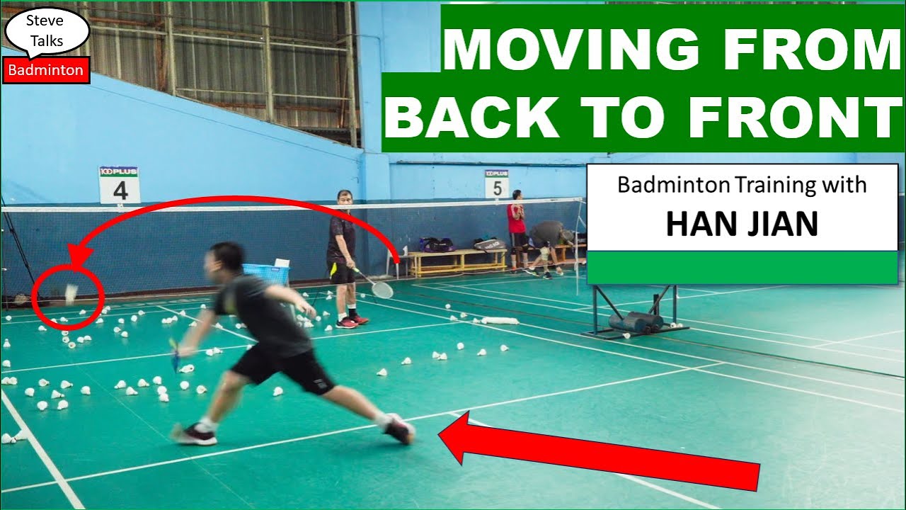 Moving from back to front - Badminton Training with Han Jian 20240817 ...