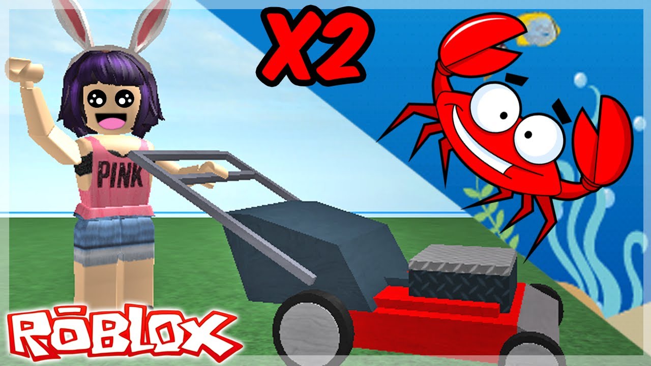 ROBLOX X2 - Cortadora de cesped profesional - Crab Simulator + Cut The ...