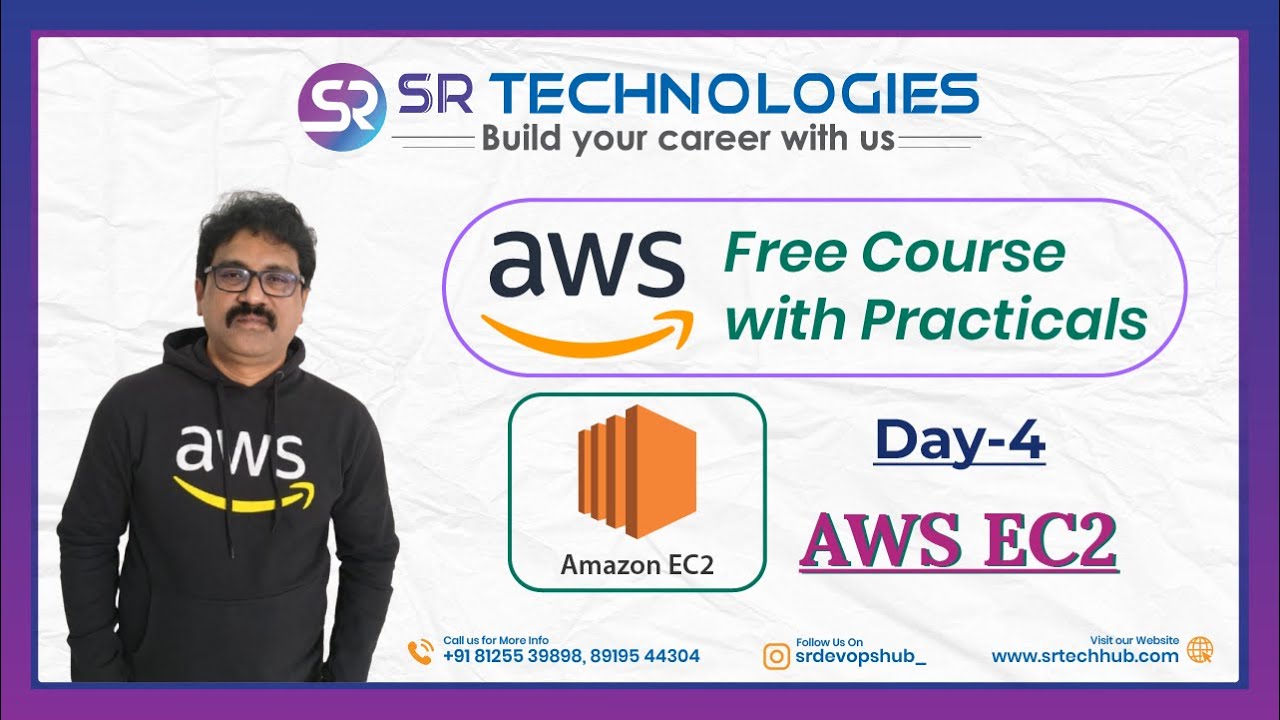 AWS EC2 Complete Tutorial for Beginners | Day 4 | Free AWS Course with Practicals | SR ...