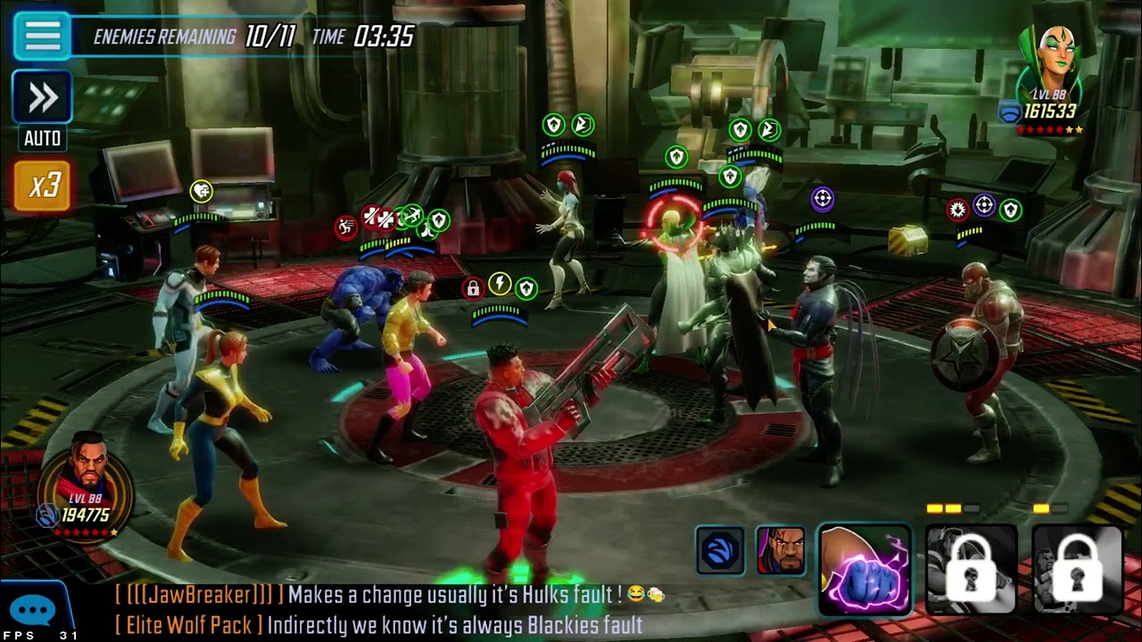 Doom Raid 3 Normal Difficulty Mutant Node 1 Marvel Strike Force - YouTube