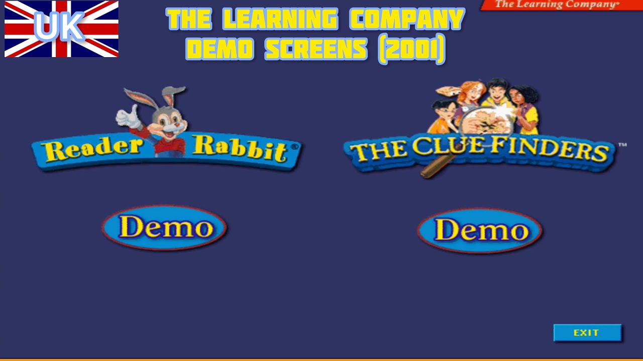 The Learning Company UK Demo Disc (2001) – Reader Rabbit & ClueFinders ...