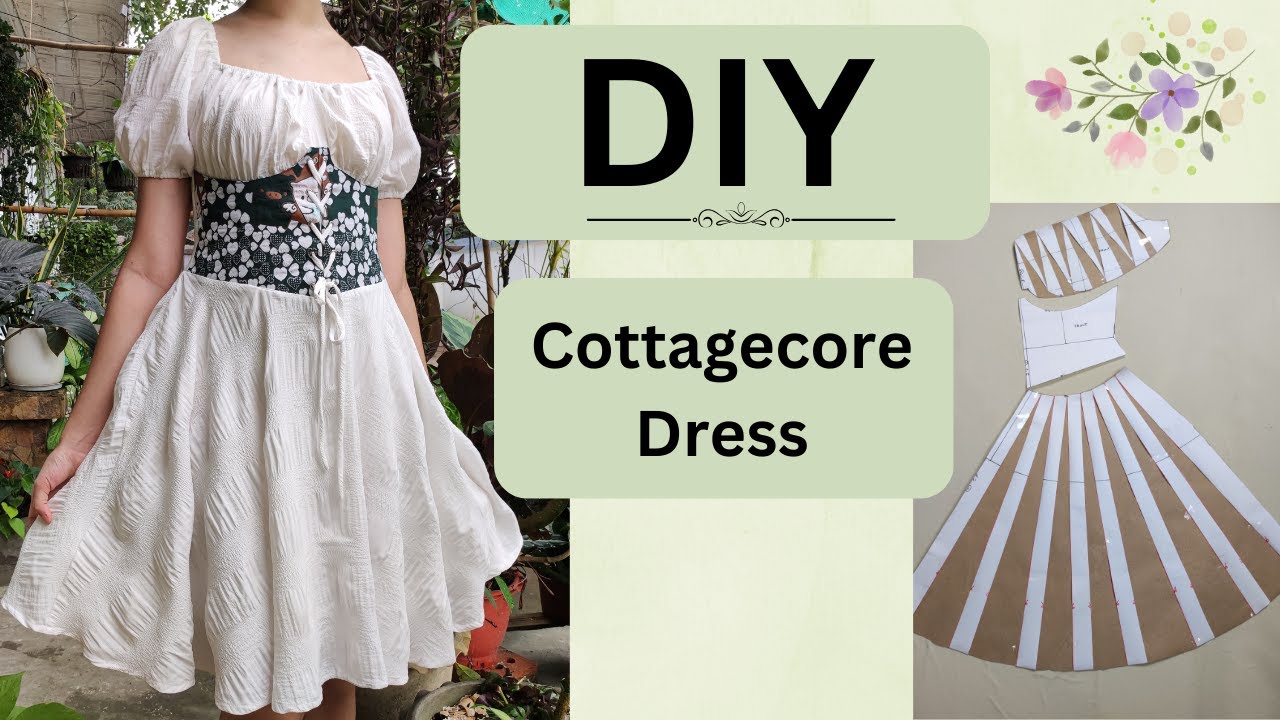 DIY Cottage core Dress - YouTube