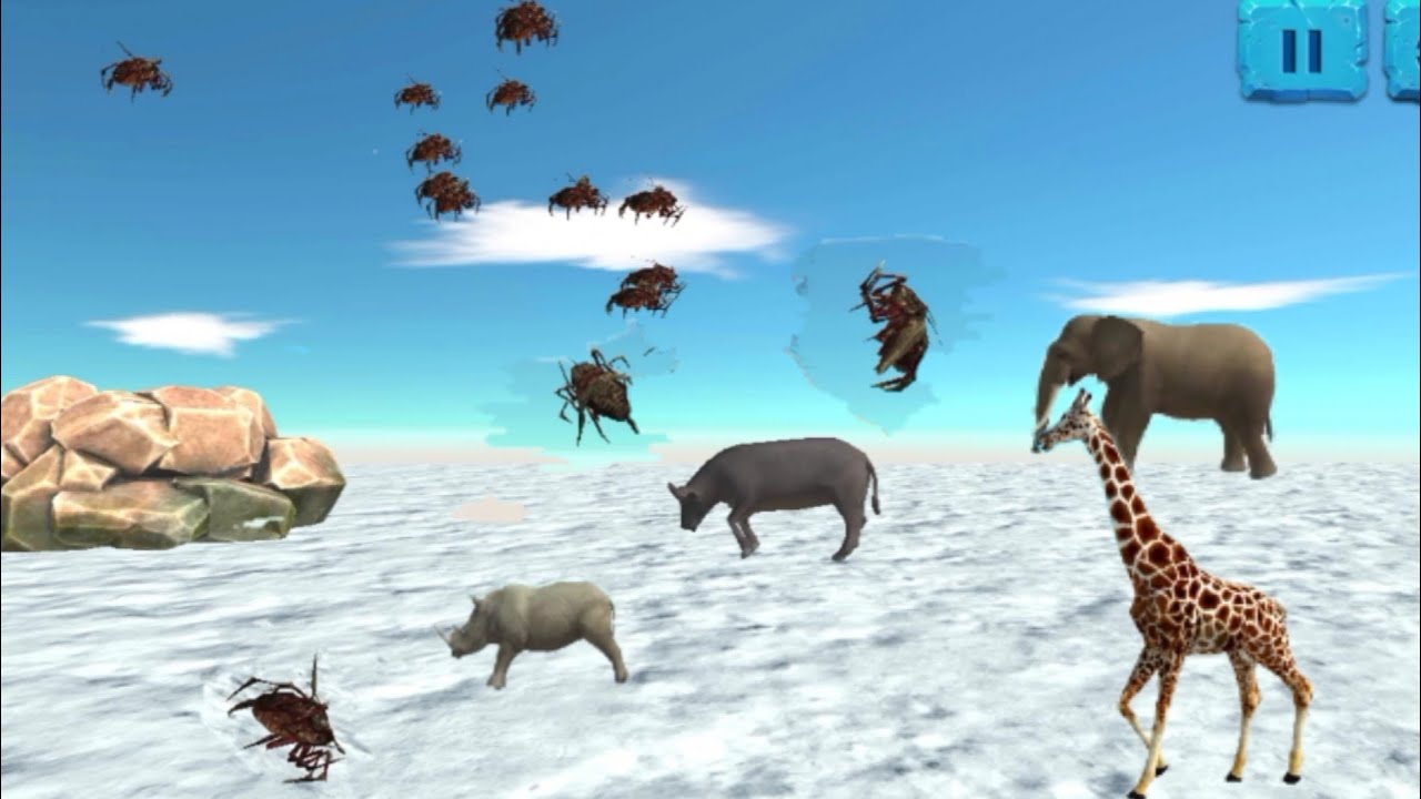Elephant Team ladai | Game play Animal Revolt Bettle Simulator - YouTube