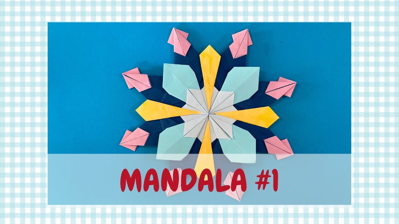 Mandala #1 - paper structures - folded decor - YouTube