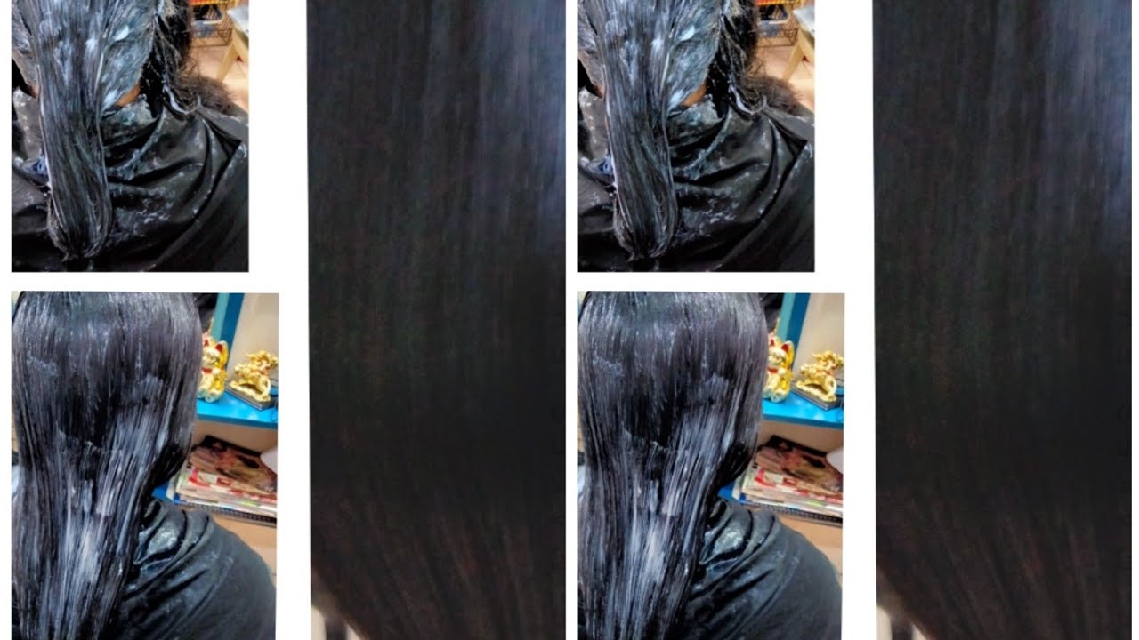 Before & After Rebond Color & Botox brazilian - YouTube