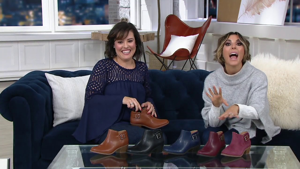 Vionic Ankle Boots with Buckle - Millie on QVC - YouTube