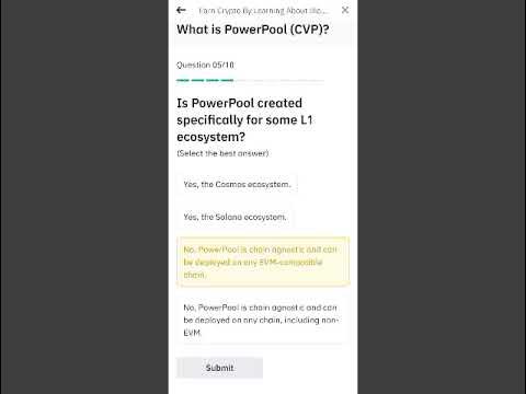 What is PowerPool (CVP) | BINANCE LEARN AND EARN QUIZ #binanace #quiz - YouTube