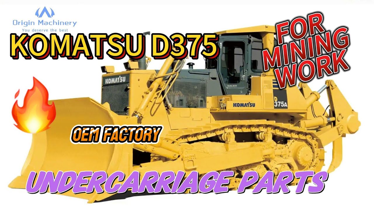 Origin machinery supplies Komatsu D375 mining bulldozer undercarriage ...