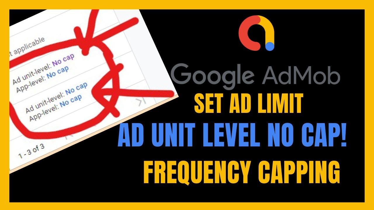 Admob Ads Not Showing In App Frequency Capping Problem Solve Ad Unit Level No Cap Youtube