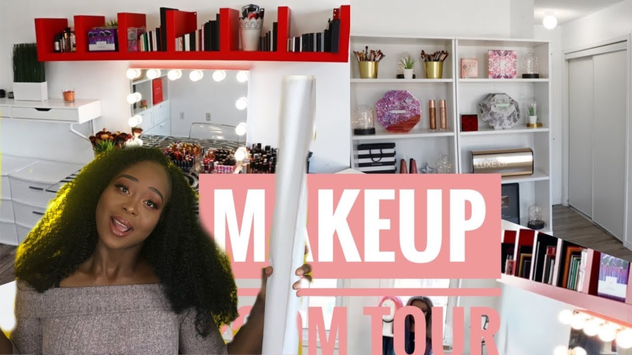 MY MAKEUP ROOM TOUR - YouTube