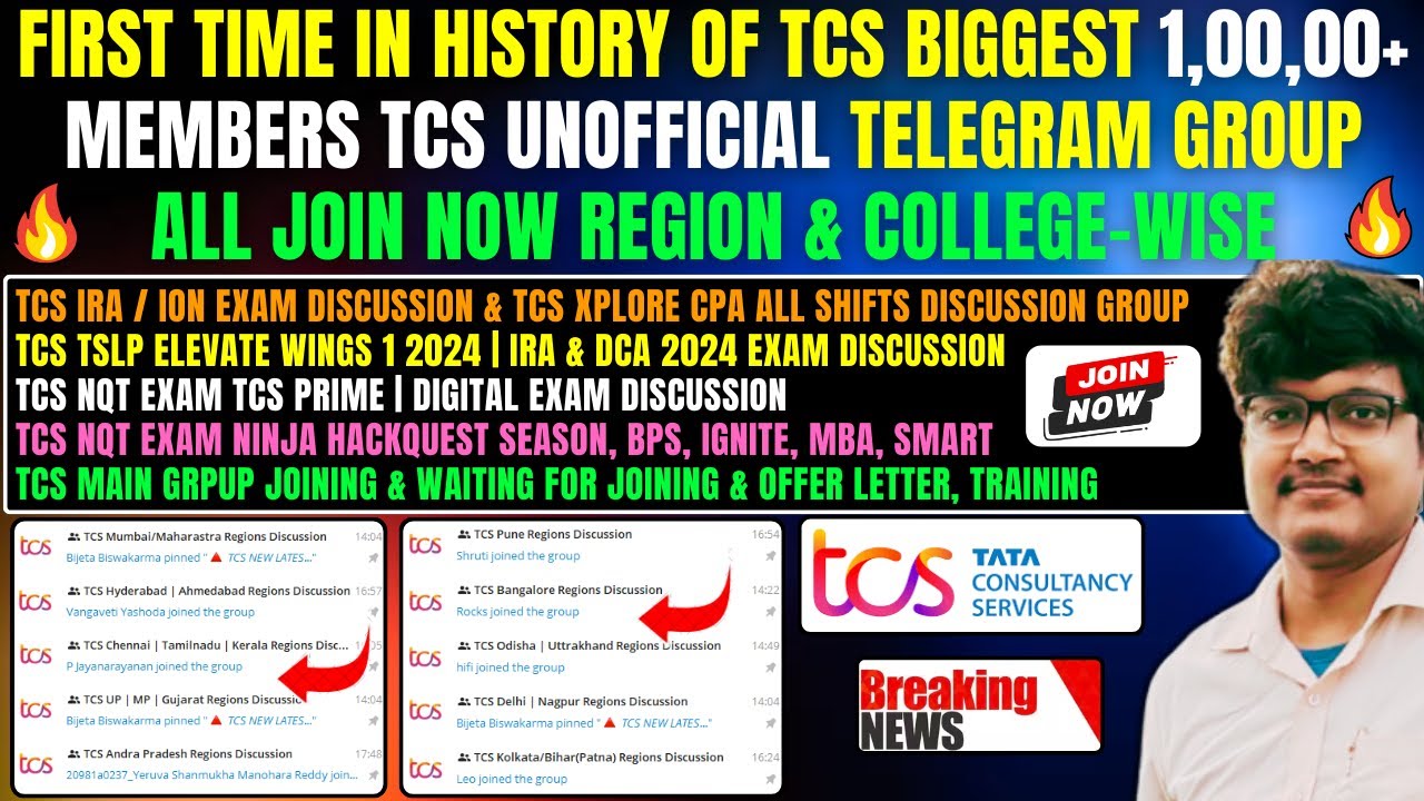 🔥FIRST TIME IN HISTORY OF TCS THE BIGGEST TCS 1,00,00+ MEMBERS TCS ...
