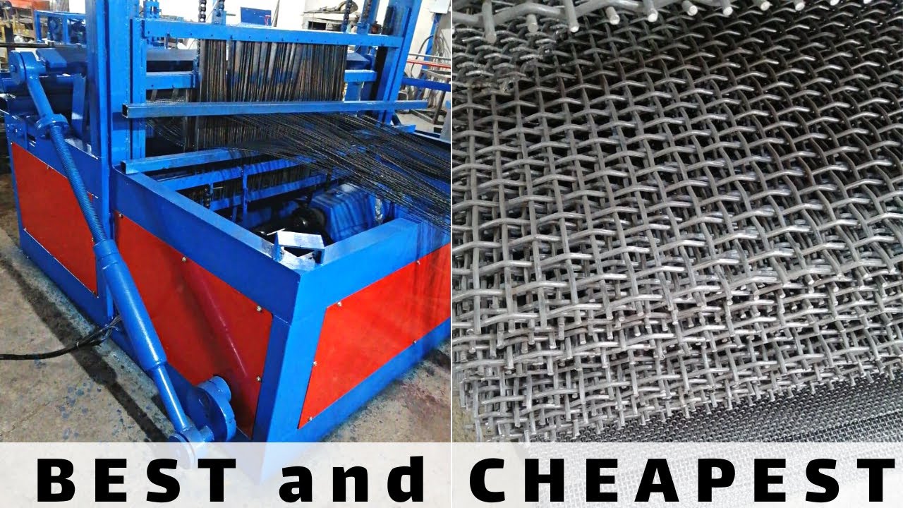 CRIMPED WIRE MESH MACHINE - YouTube